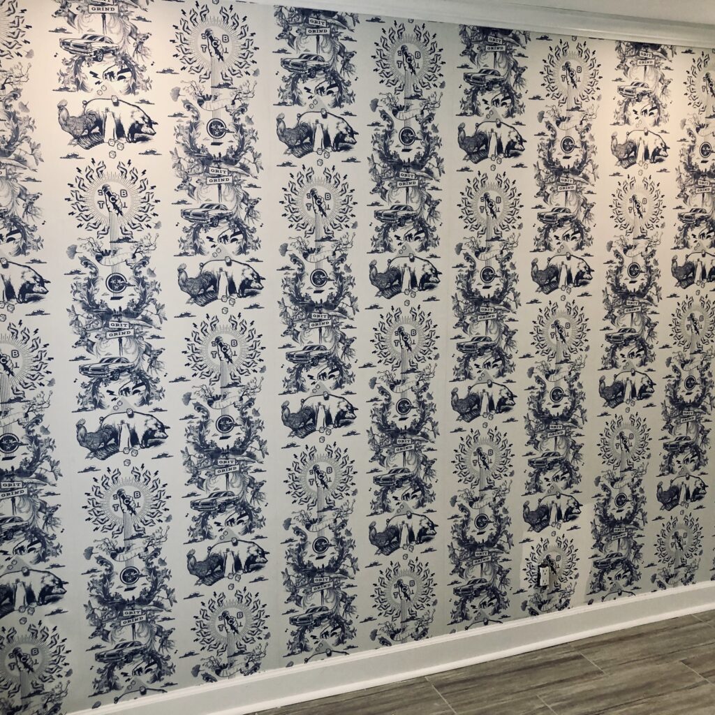 Memphis Toile – Still Life Wallpaper - Spicer Wall-Covering Center ...